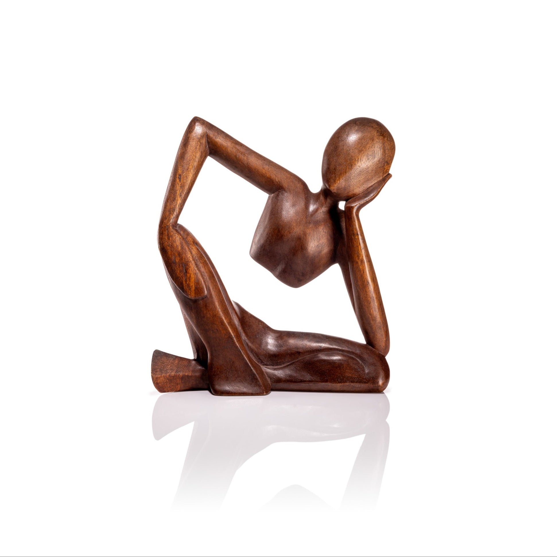 Bali Wooden One-Piece Abstract Figure, Small – JJUIN